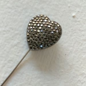 Jewelry | Sterling Silver Marcasite Heart Pin | Poshmark